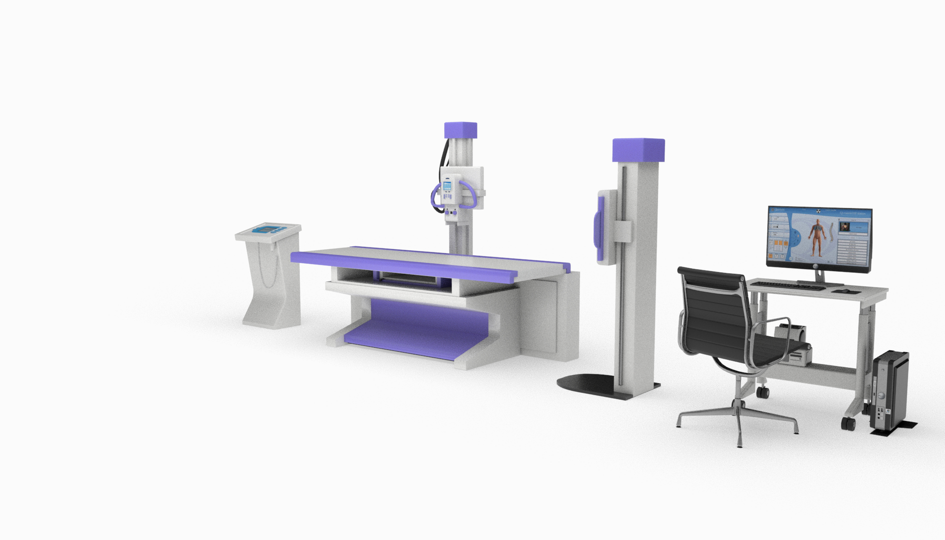 X-ray machine 3D model - TurboSquid 1346071