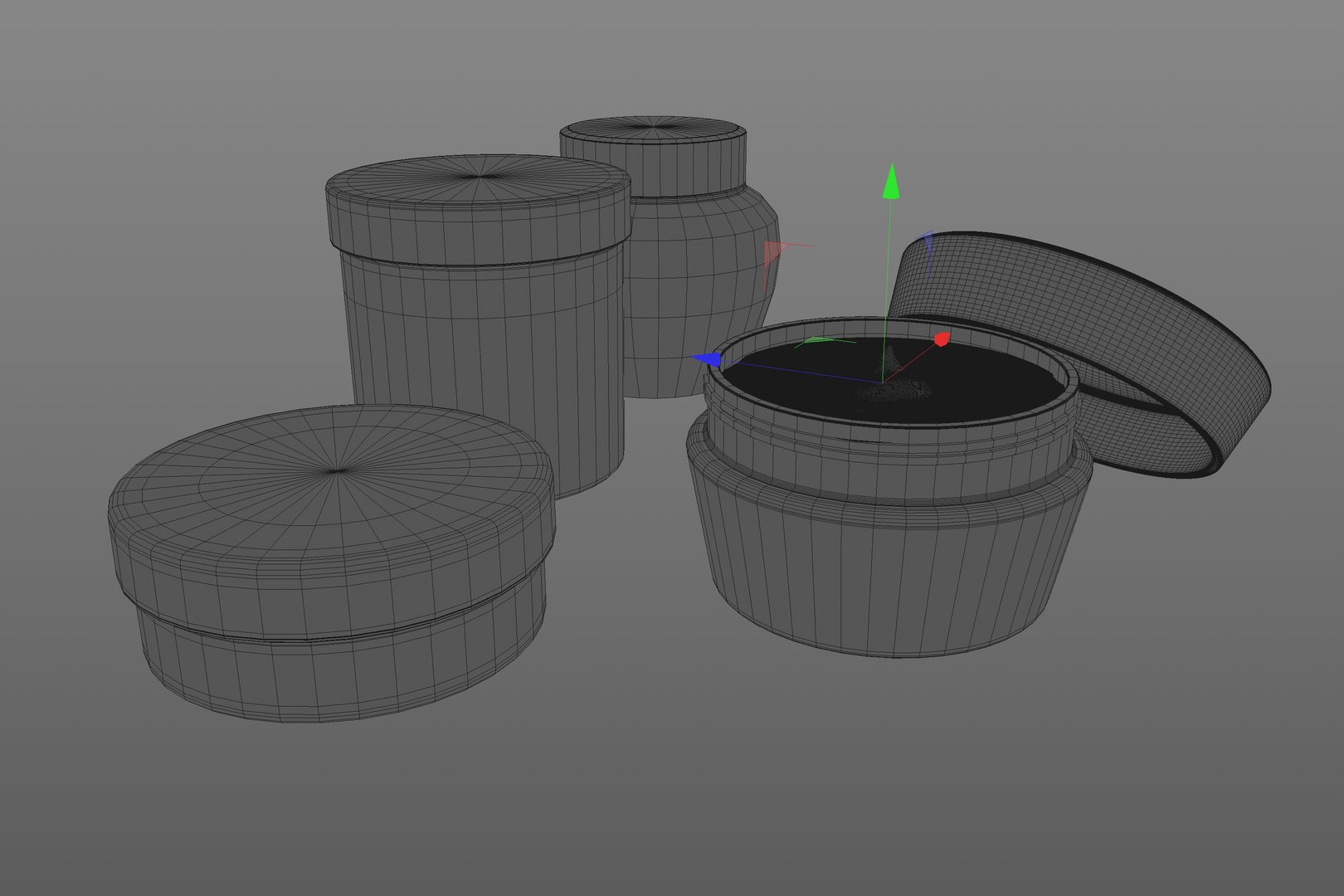 Cosmetic Jars Set 3D Model - TurboSquid 2170652