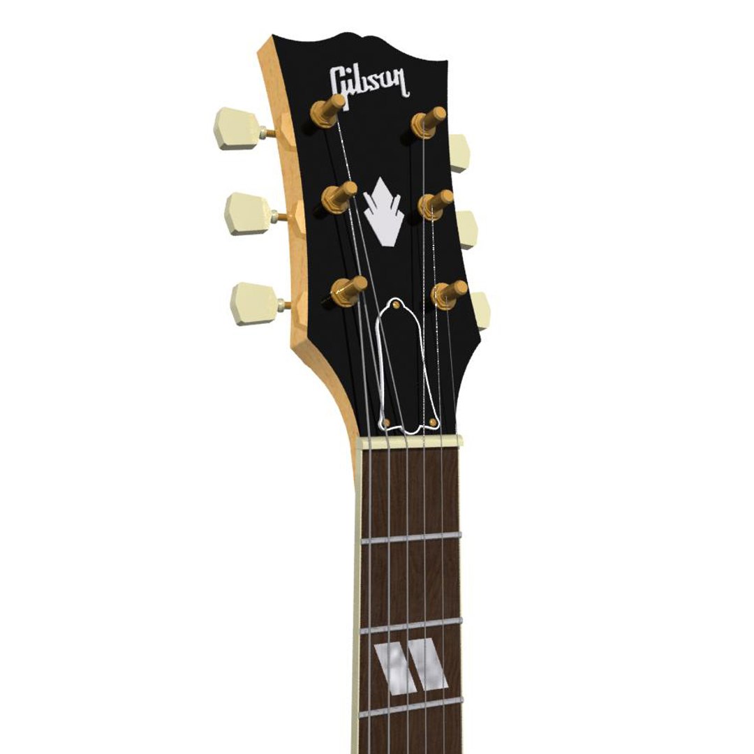 Guitar Gibson Es 3d Max