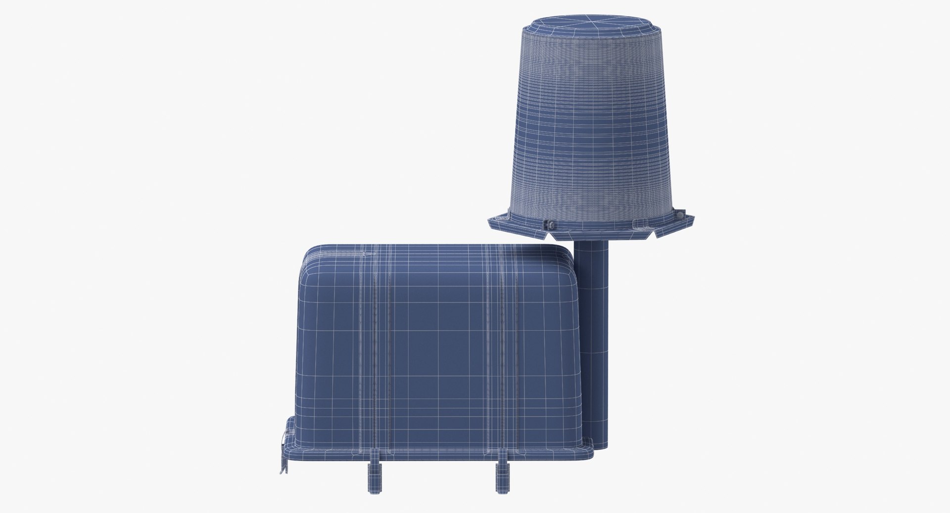 3D Model REIL Light Type 02 ON And OFF Clean And Dirty - TurboSquid 2237468