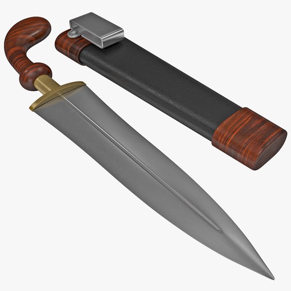 tausug dagger set 3d model