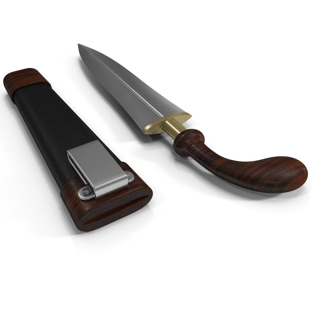 tausug dagger set 3d model