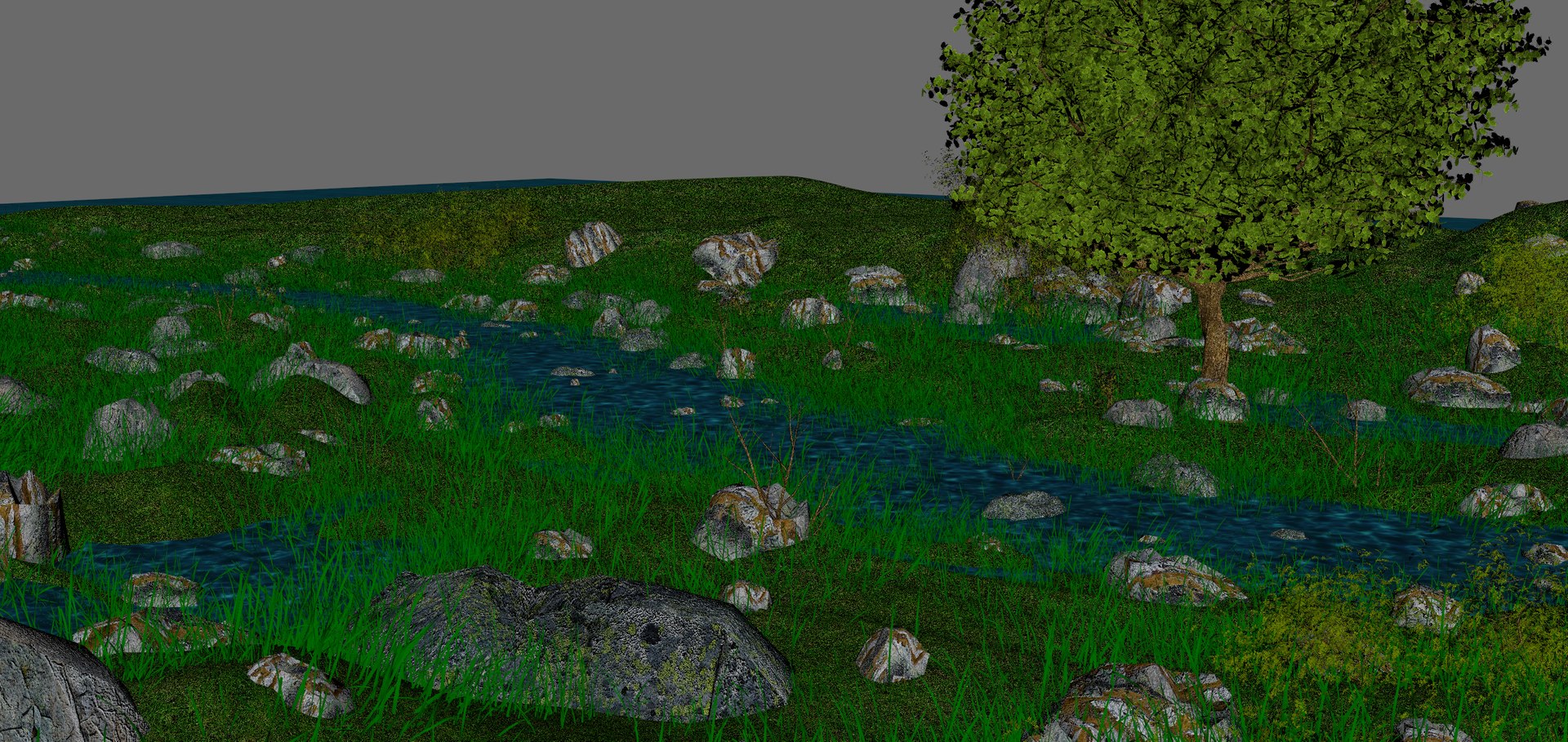 3D river meadow model - TurboSquid 1571177