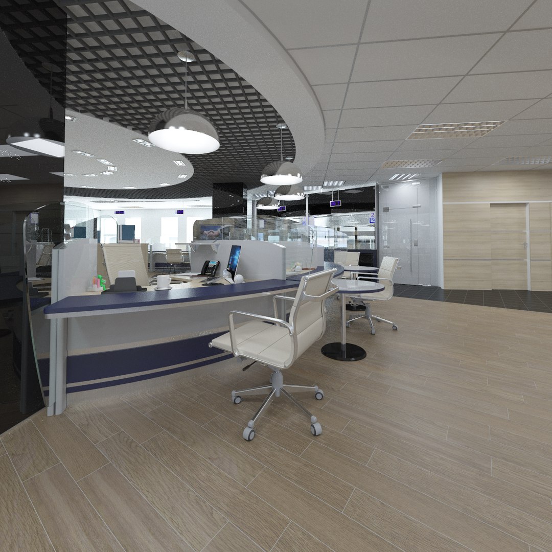 Bank Scene 2 Model - TurboSquid 2010582