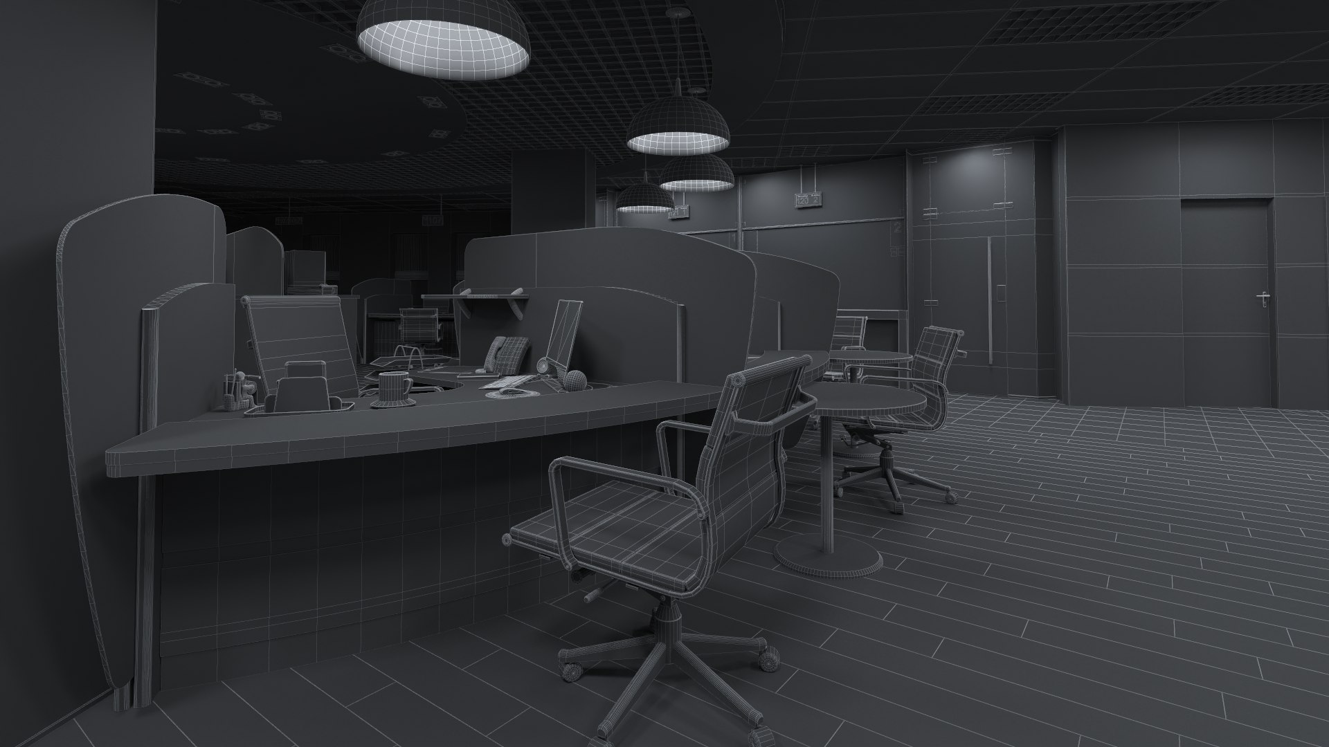 Bank Scene 2 Model - TurboSquid 2010582