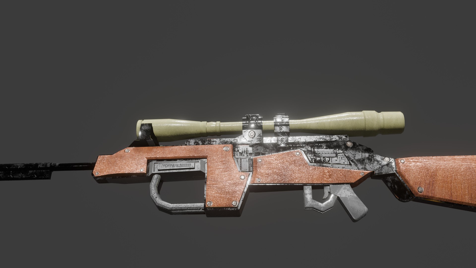 Free A Low-mid Poly Sniper Rifle 3D - TurboSquid 2190306