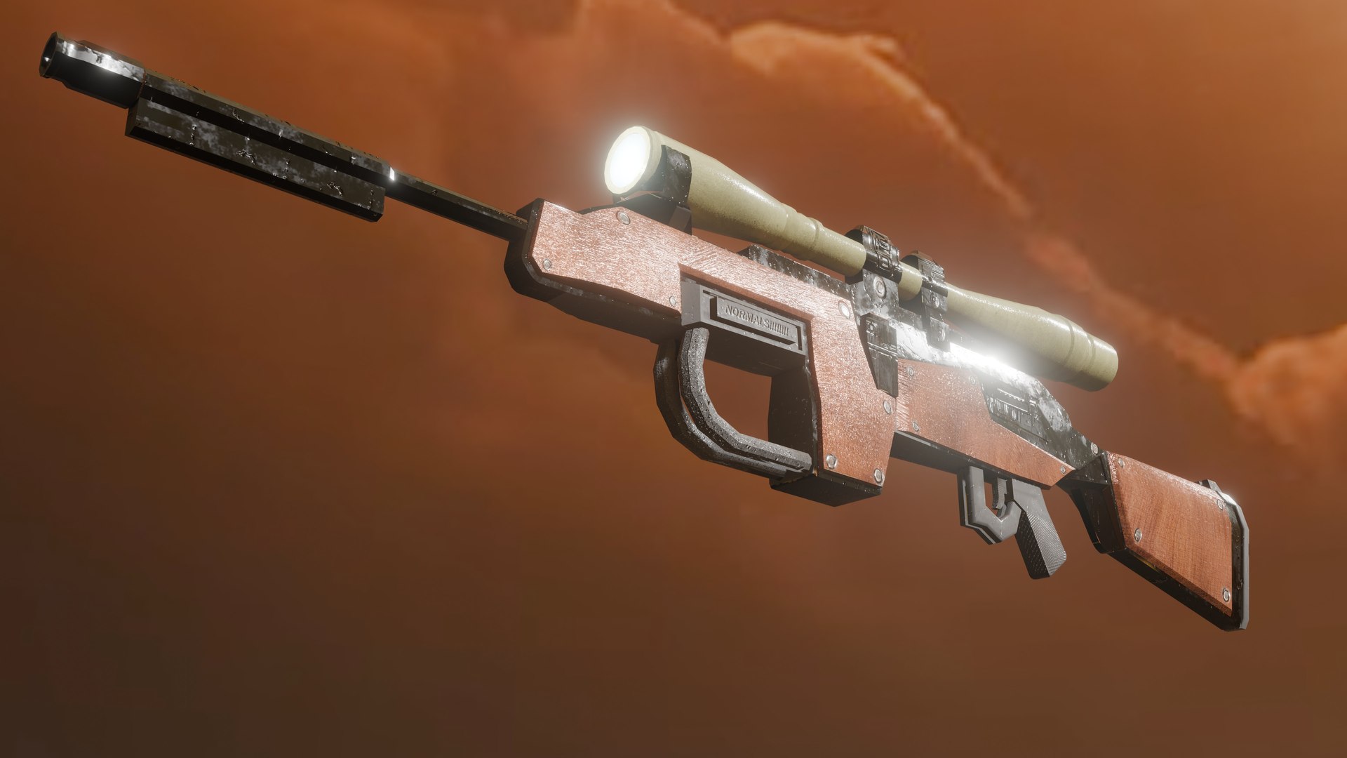 Free A Low-mid Poly Sniper Rifle 3D - TurboSquid 2190306