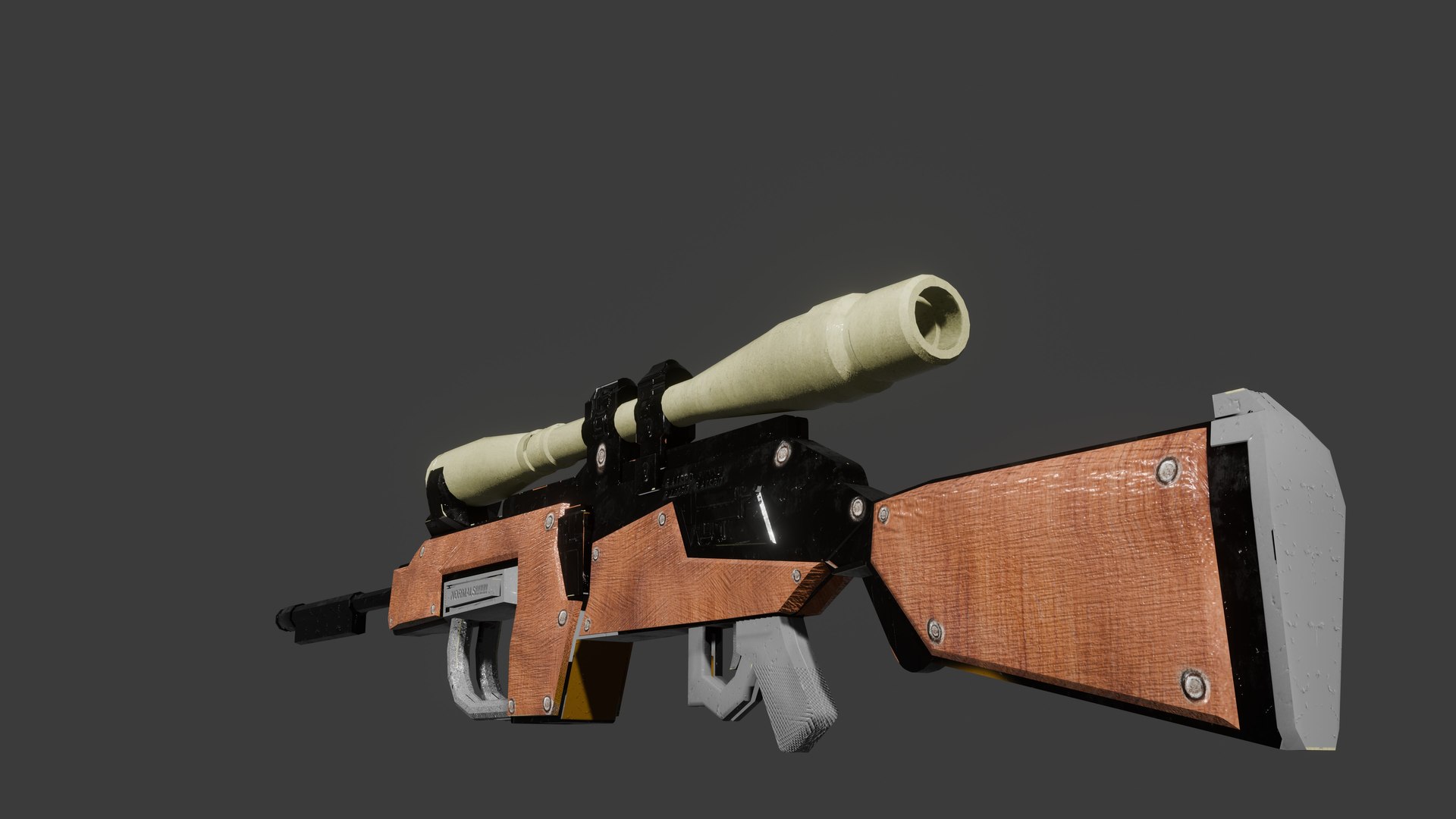 Free A Low-mid Poly Sniper Rifle 3D - TurboSquid 2190306