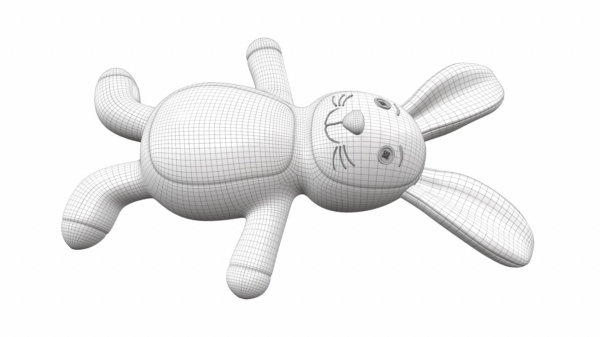 Plush Toy Bunny 5 3D Model - TurboSquid 2109541