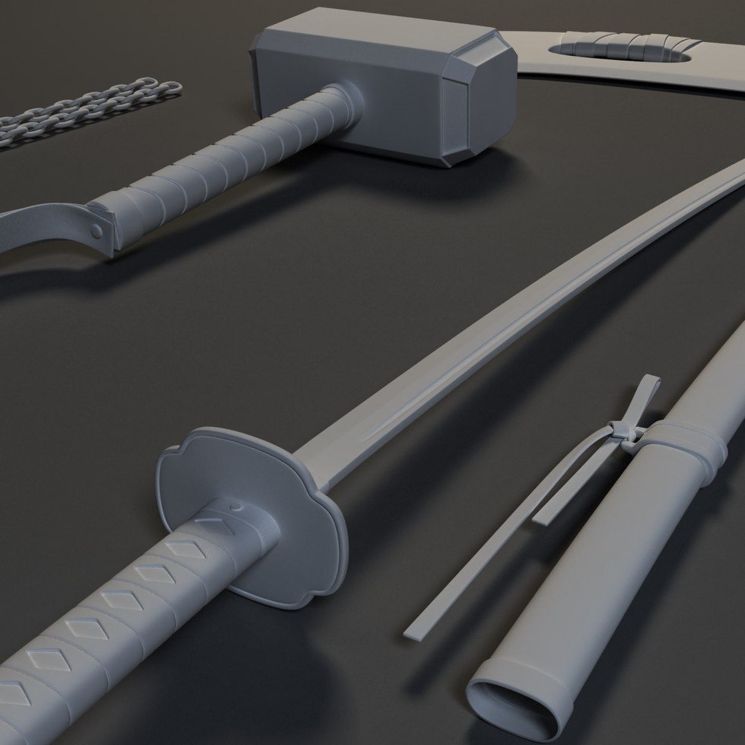 3dsmax Weapons Pack - Melee