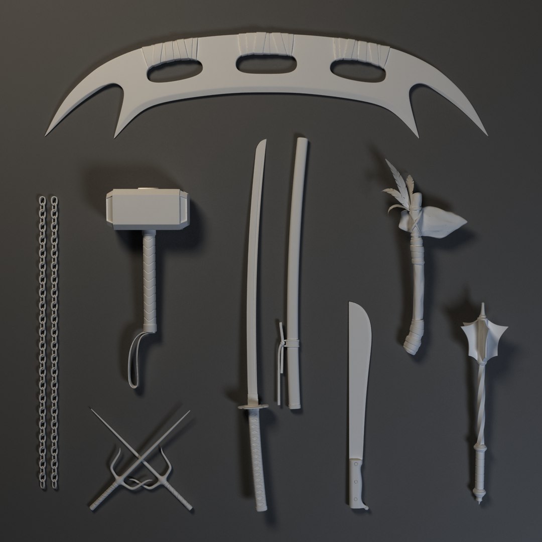 3dsmax Weapons Pack - Melee