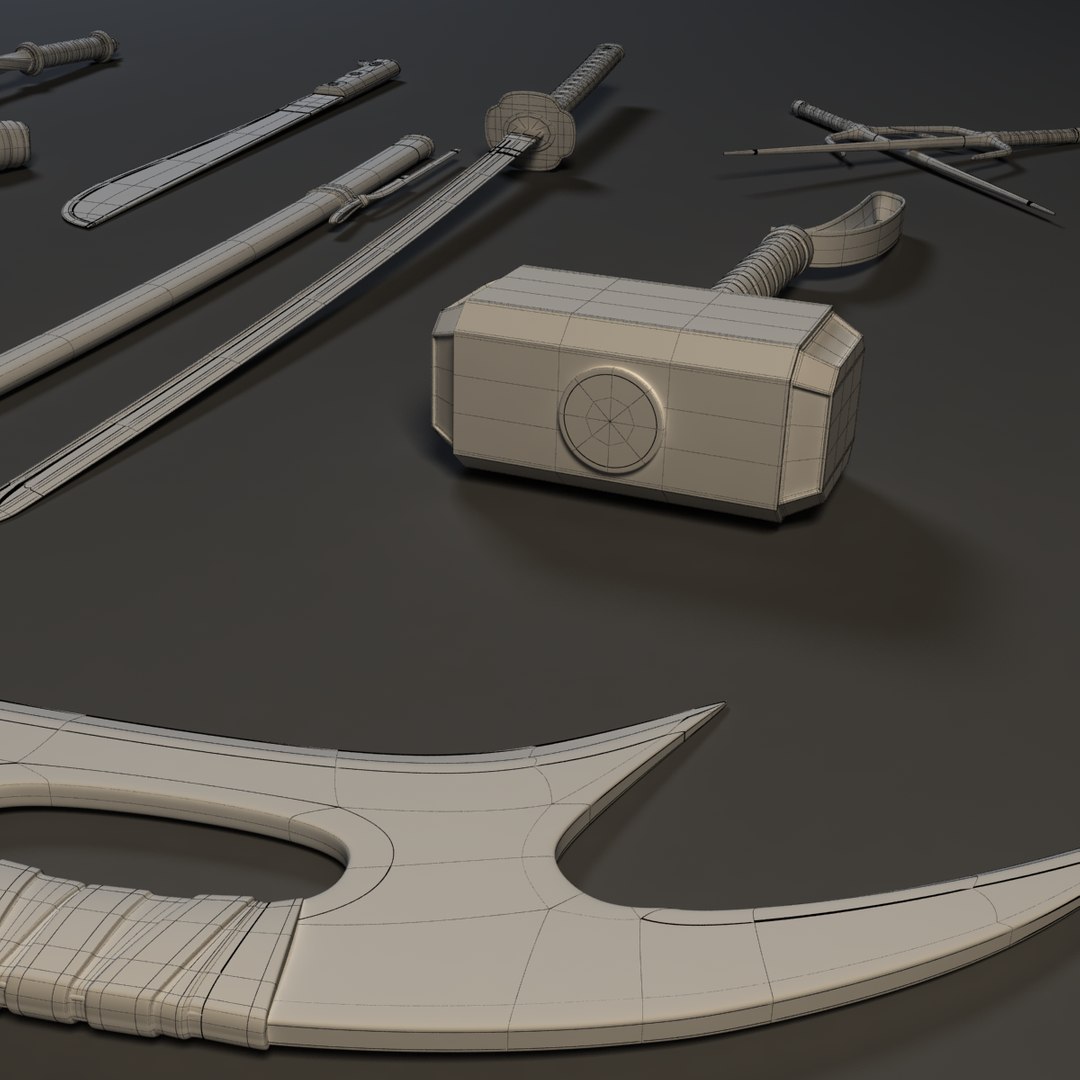 3dsmax Weapons Pack - Melee