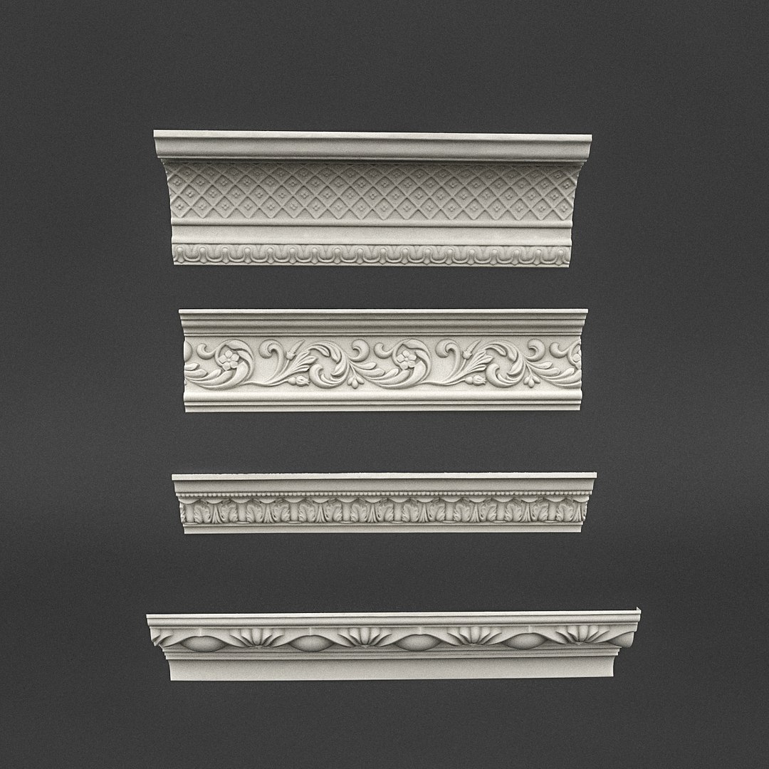 3D Classic Ceiling Pattern 05 Model - TurboSquid 1517151