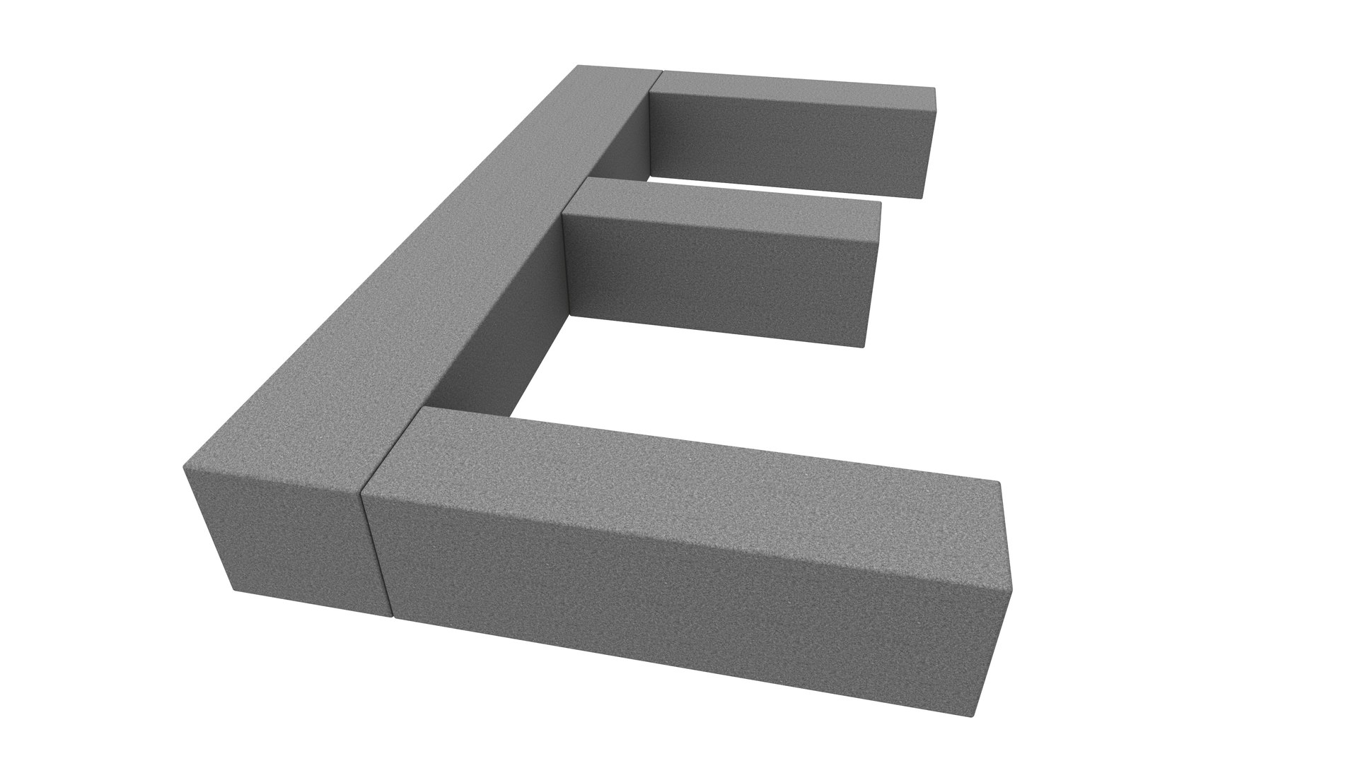 Modern Bench E Type 3D Model AR VR PBR 3D - TurboSquid 1993430