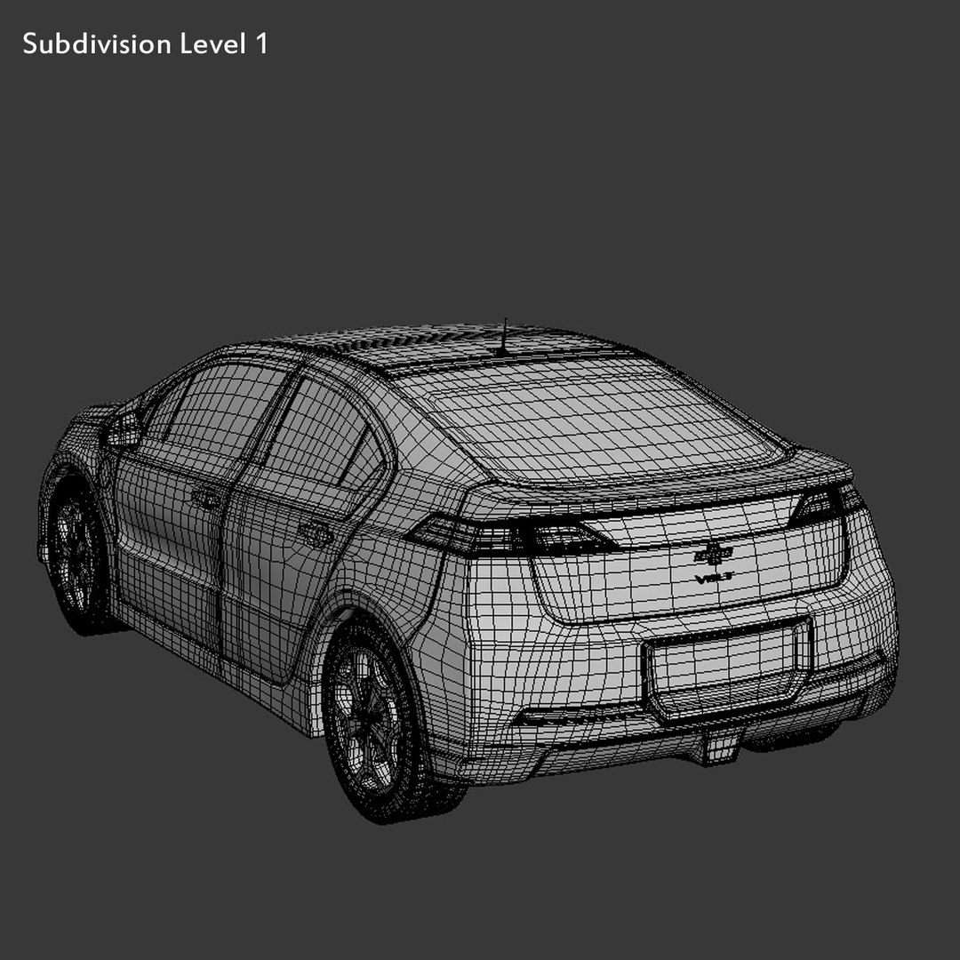 3d Chevy Volt Model