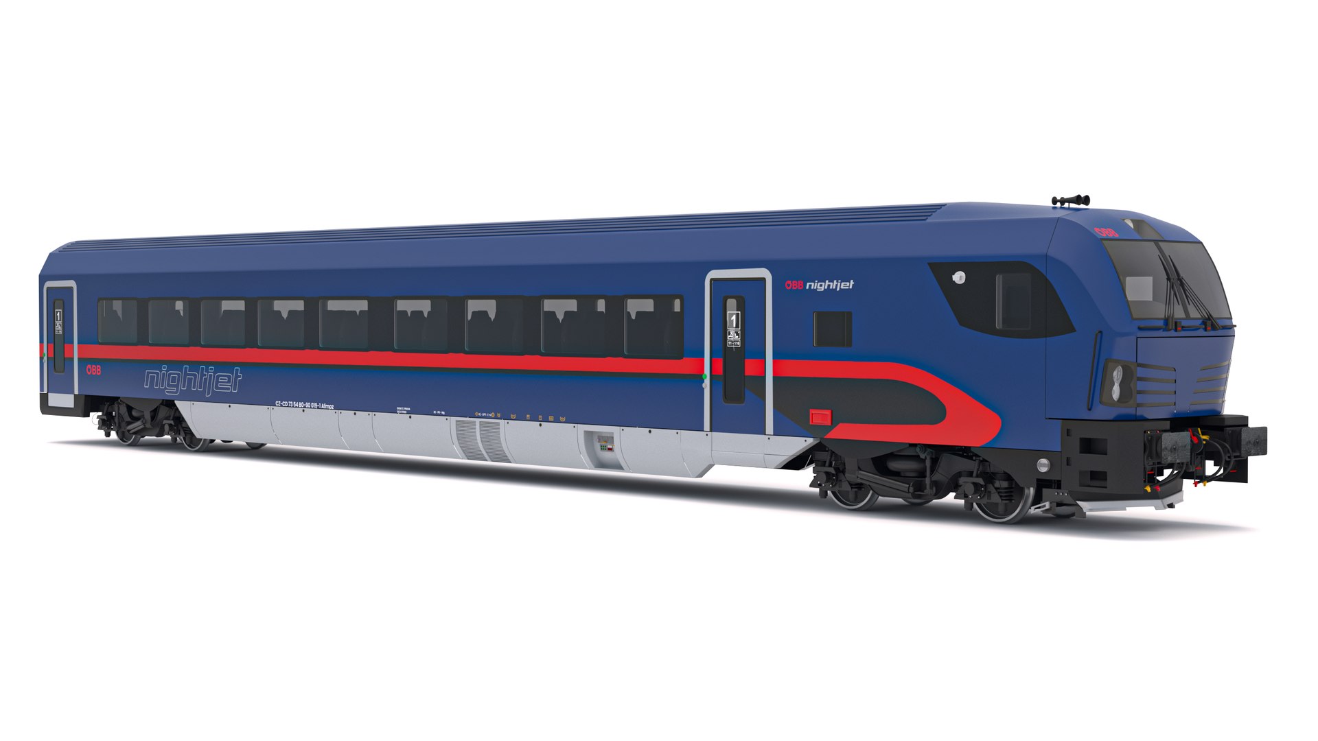 3D Siemens Vectrain Locomotive OBB Nightjet - TurboSquid 2179723