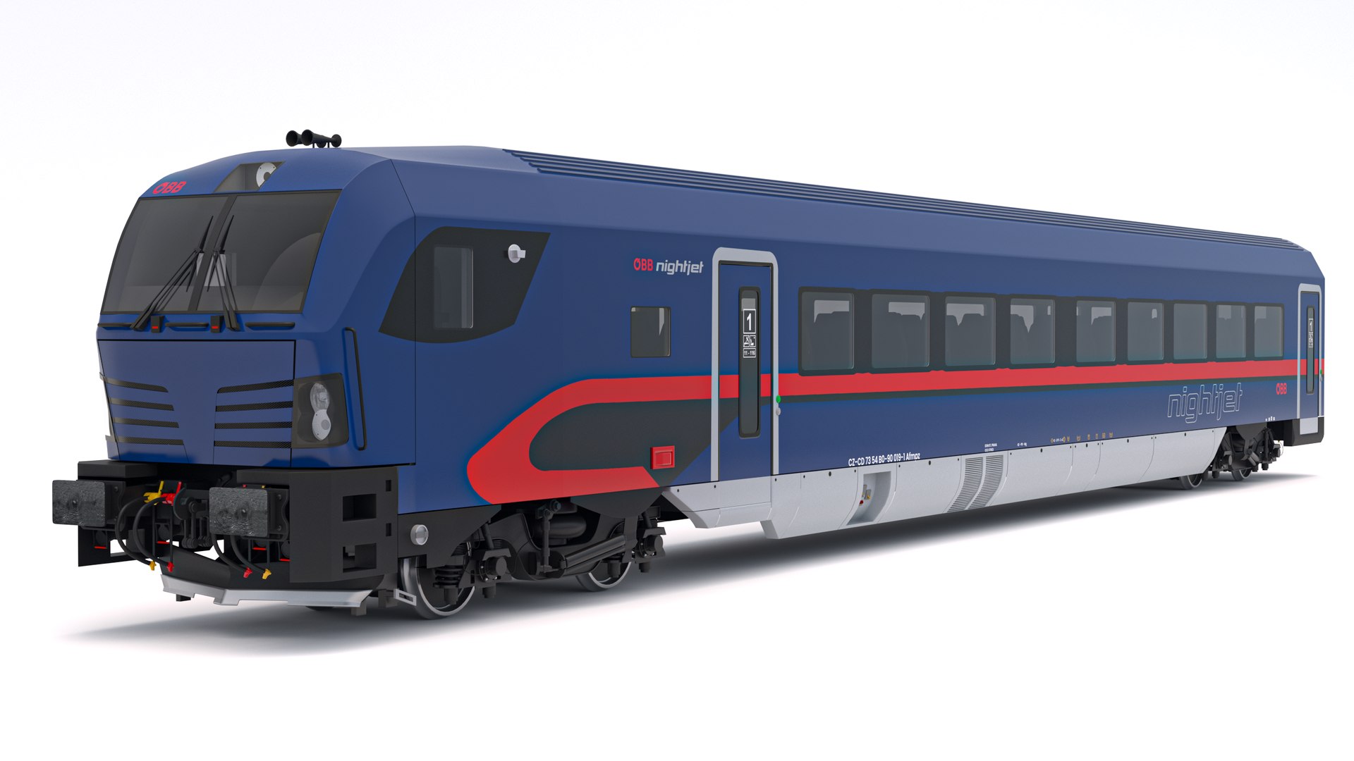 3D Siemens Vectrain Locomotive OBB Nightjet - TurboSquid 2179723