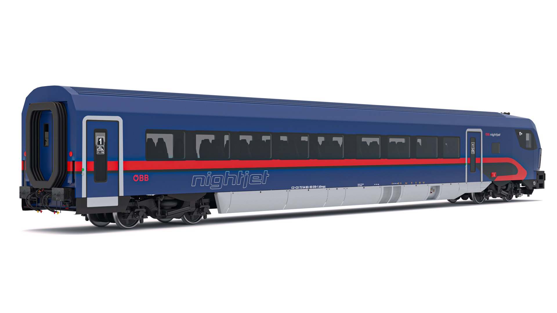 3D Siemens Vectrain Locomotive OBB Nightjet - TurboSquid 2179723