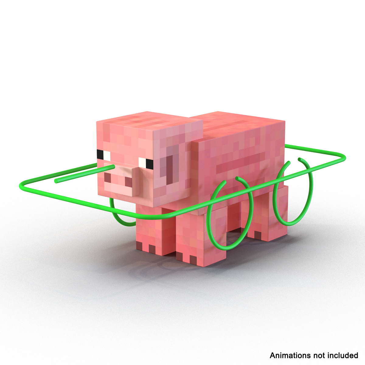 modelo 3d Minecraft Pig Rigged modelo 3D - TurboSquid 1017061