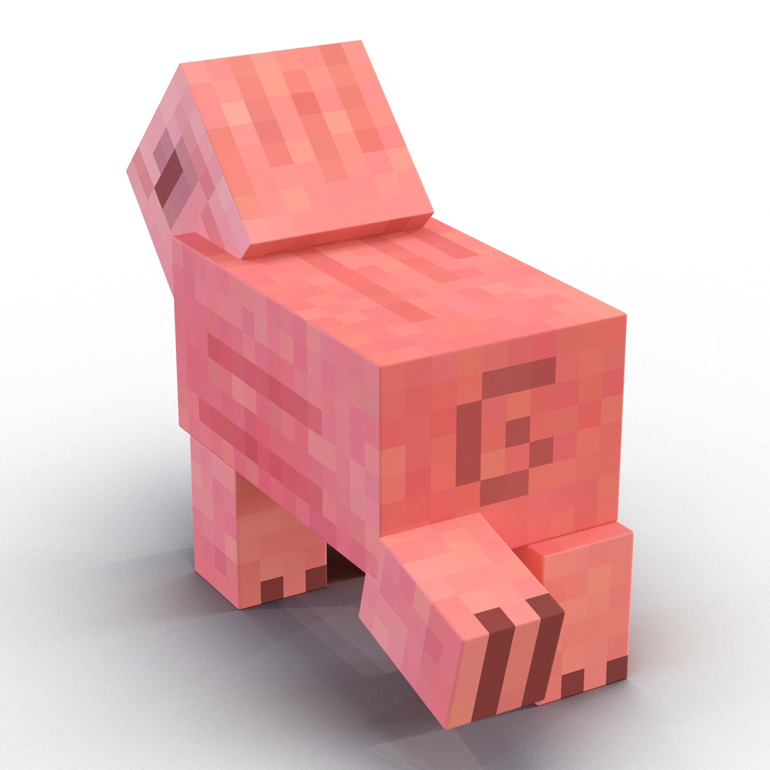 modelo 3d Minecraft Pig Rigged modelo 3D - TurboSquid 1017061
