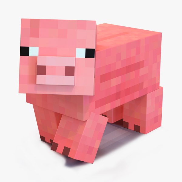 modelo 3d Minecraft Pig Rigged modelo 3D - TurboSquid 1017061
