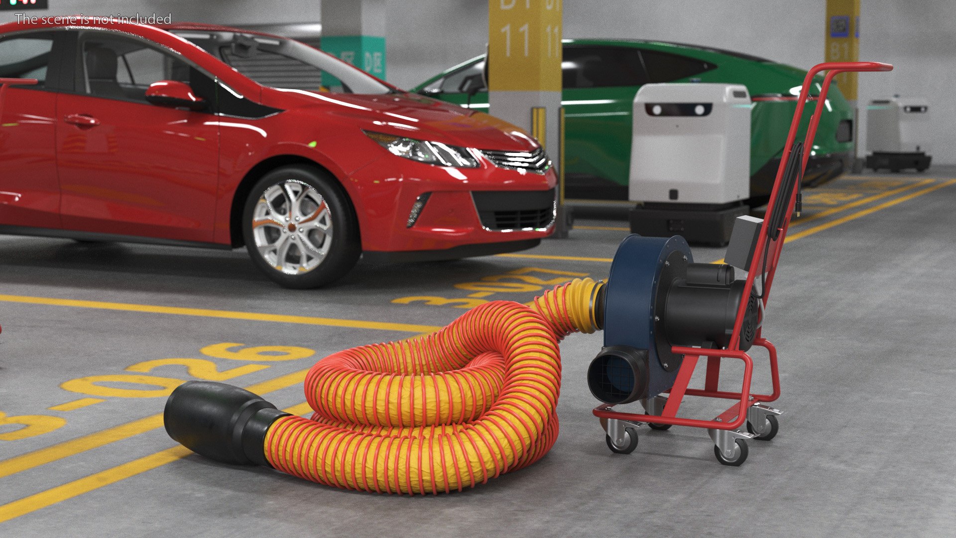 3D Car Exhaust Extractor Rigged - TurboSquid 2307390