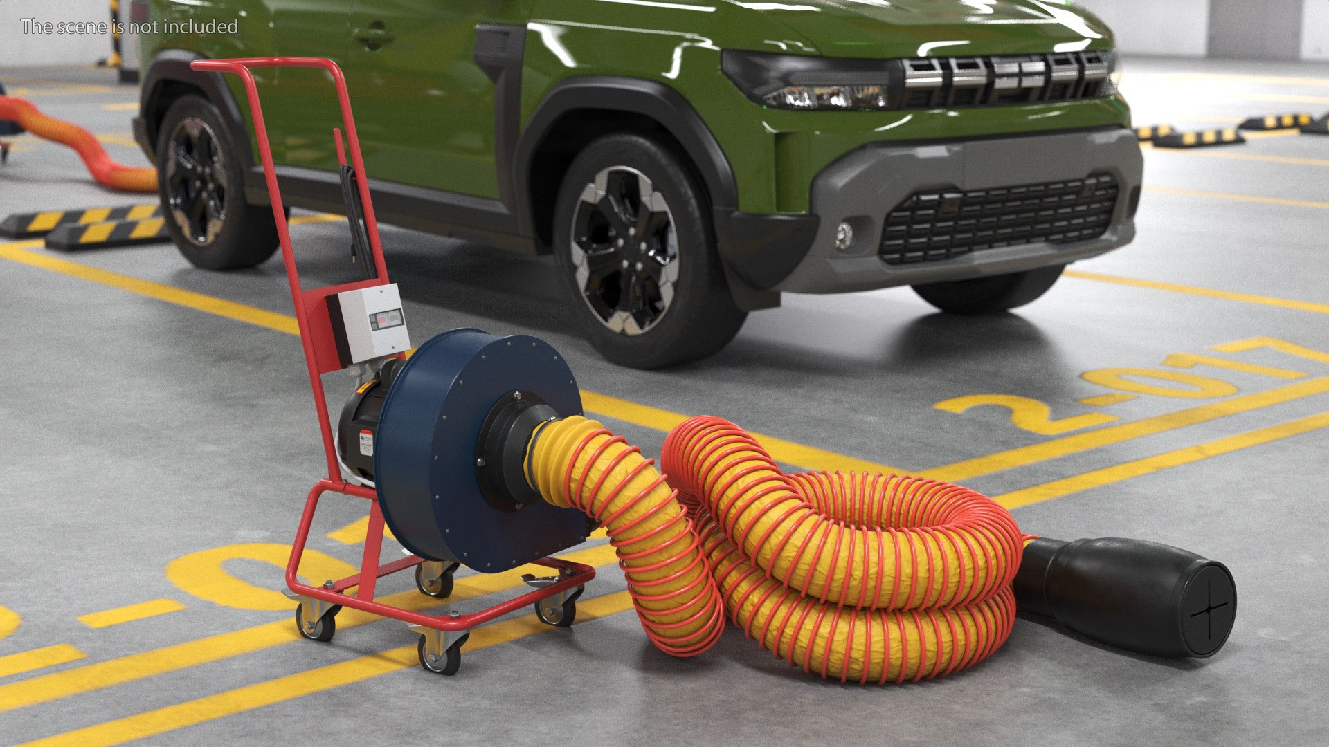 3D Car Exhaust Extractor Rigged - TurboSquid 2307390