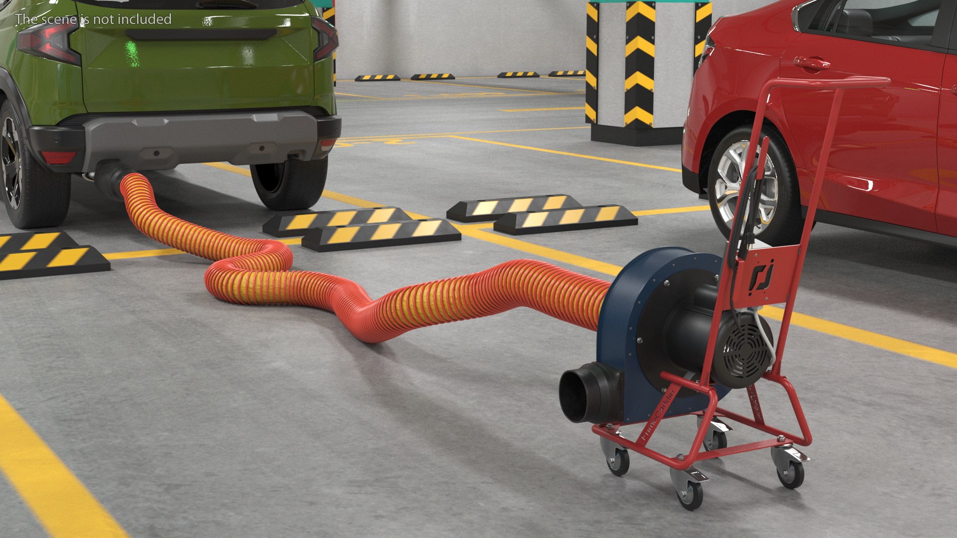 3D Car Exhaust Extractor Rigged - TurboSquid 2307390