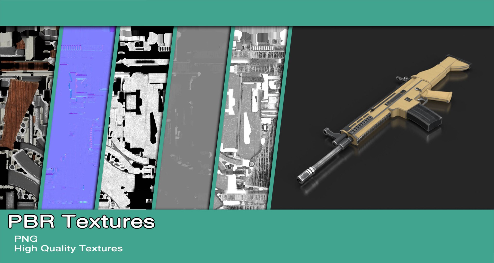 3D Fn Gun Scar - TurboSquid 1360356