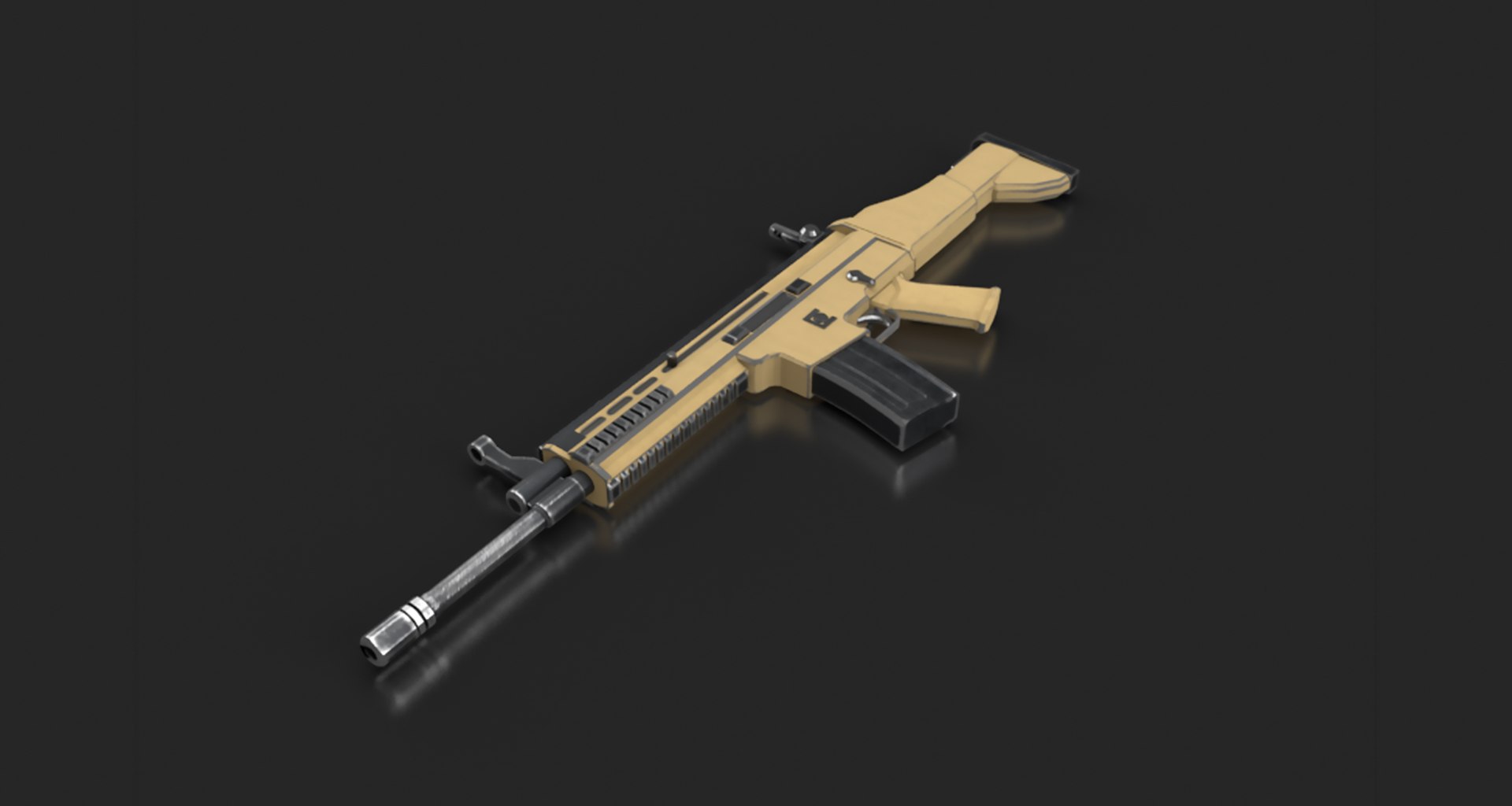3D Fn Gun Scar - TurboSquid 1360356