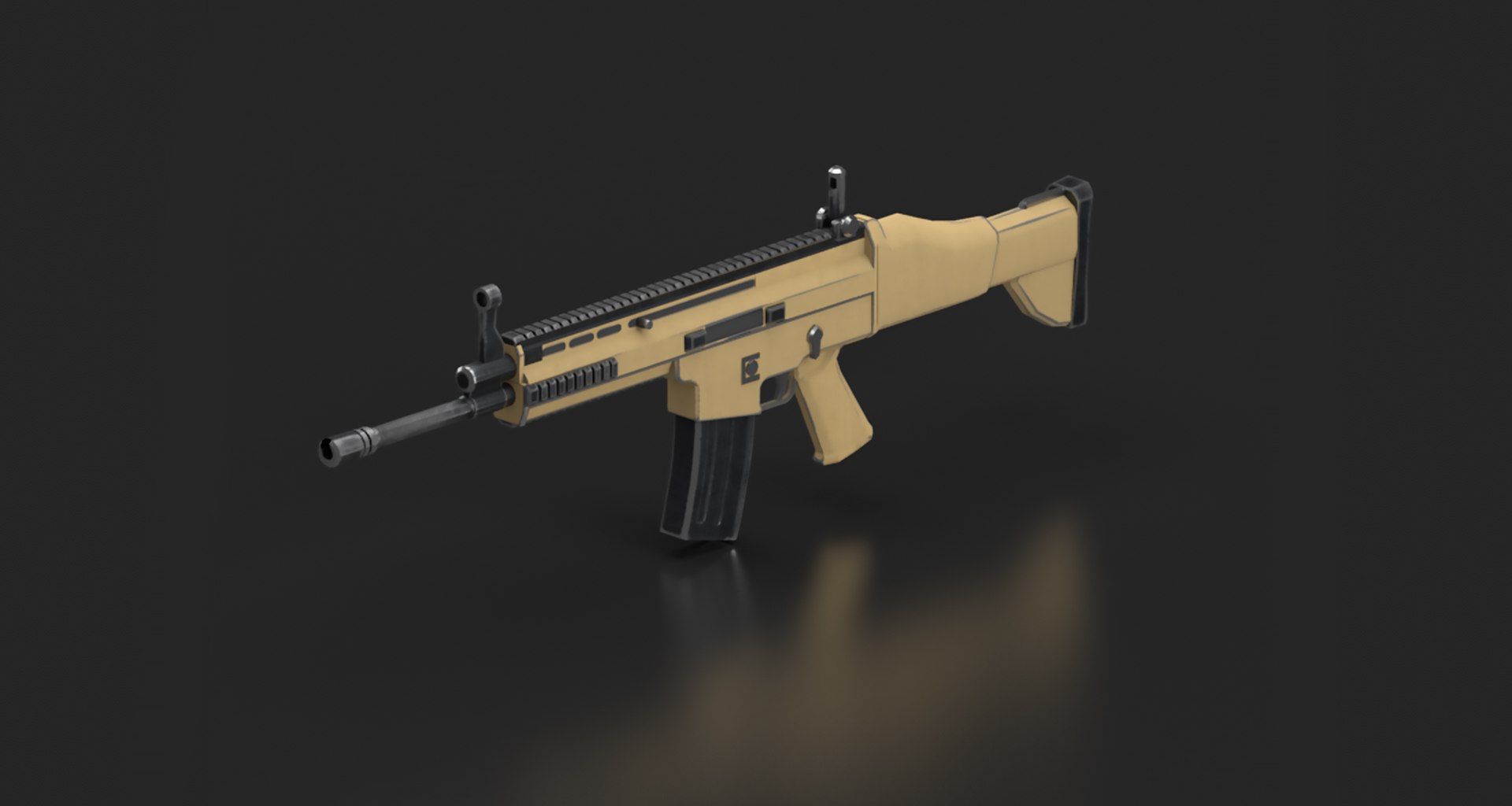 3D Fn Gun Scar - TurboSquid 1360356