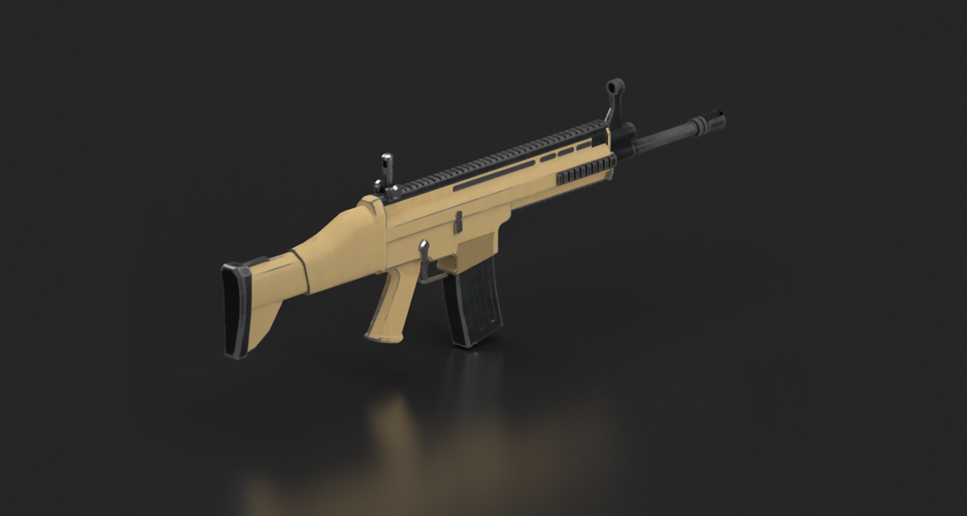 3D Fn Gun Scar - TurboSquid 1360356