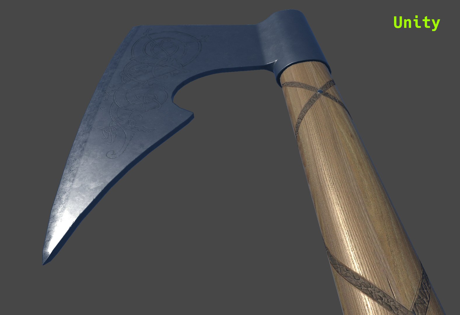 Historically Nordic Knotwork Axe 3D Model - TurboSquid 1422748