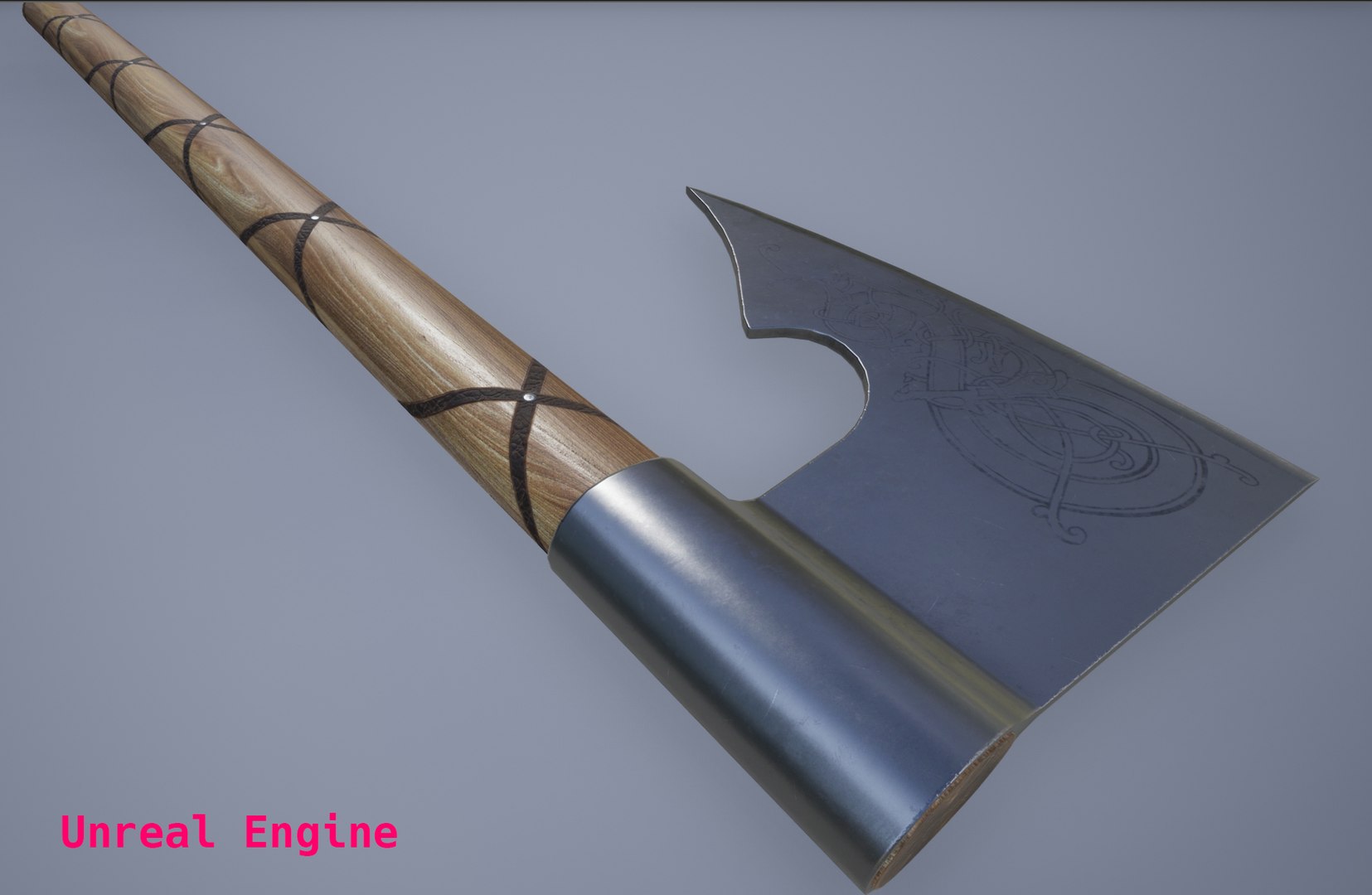 Historically Nordic Knotwork Axe 3D Model - TurboSquid 1422748