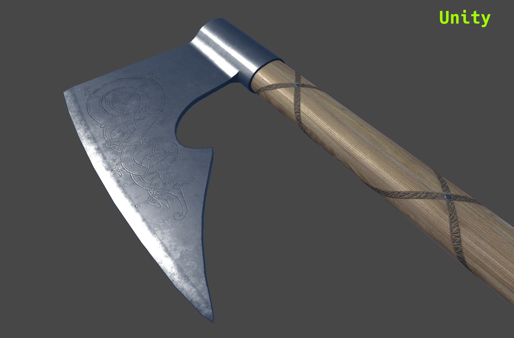 Historically Nordic Knotwork Axe 3D Model - TurboSquid 1422748