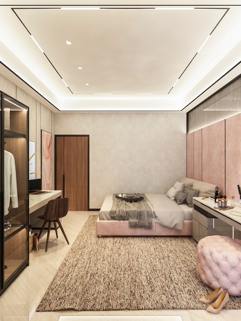 Contemporer Bedroom Interior Design 3D Model - TurboSquid 2013022