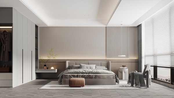 modelo 3d dormitorio moderno - TurboSquid 1871318