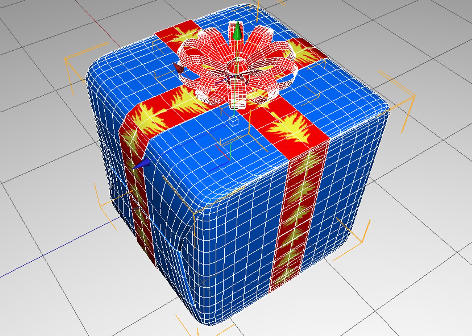 free christmas birthday gift 3d model