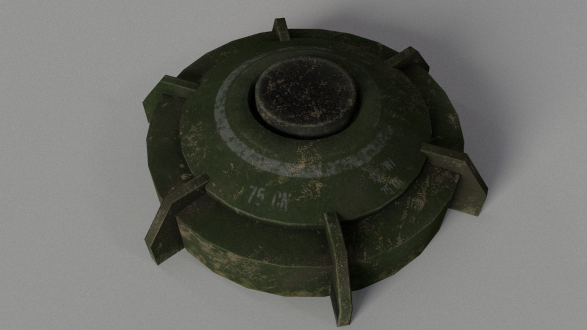 Landmine Explosive Bomb 3D - TurboSquid 1639633