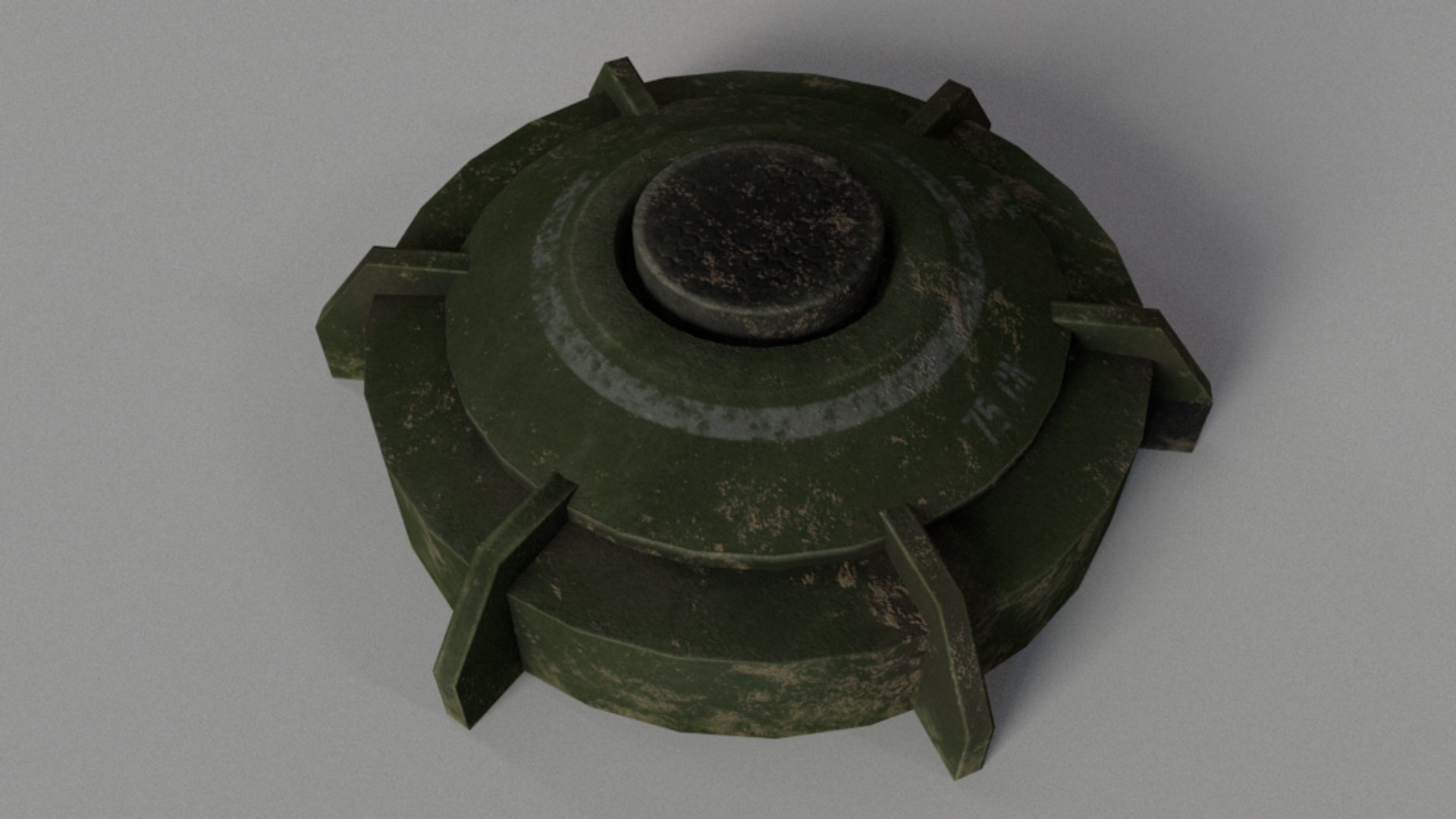 Landmine Explosive Bomb 3D - TurboSquid 1639633