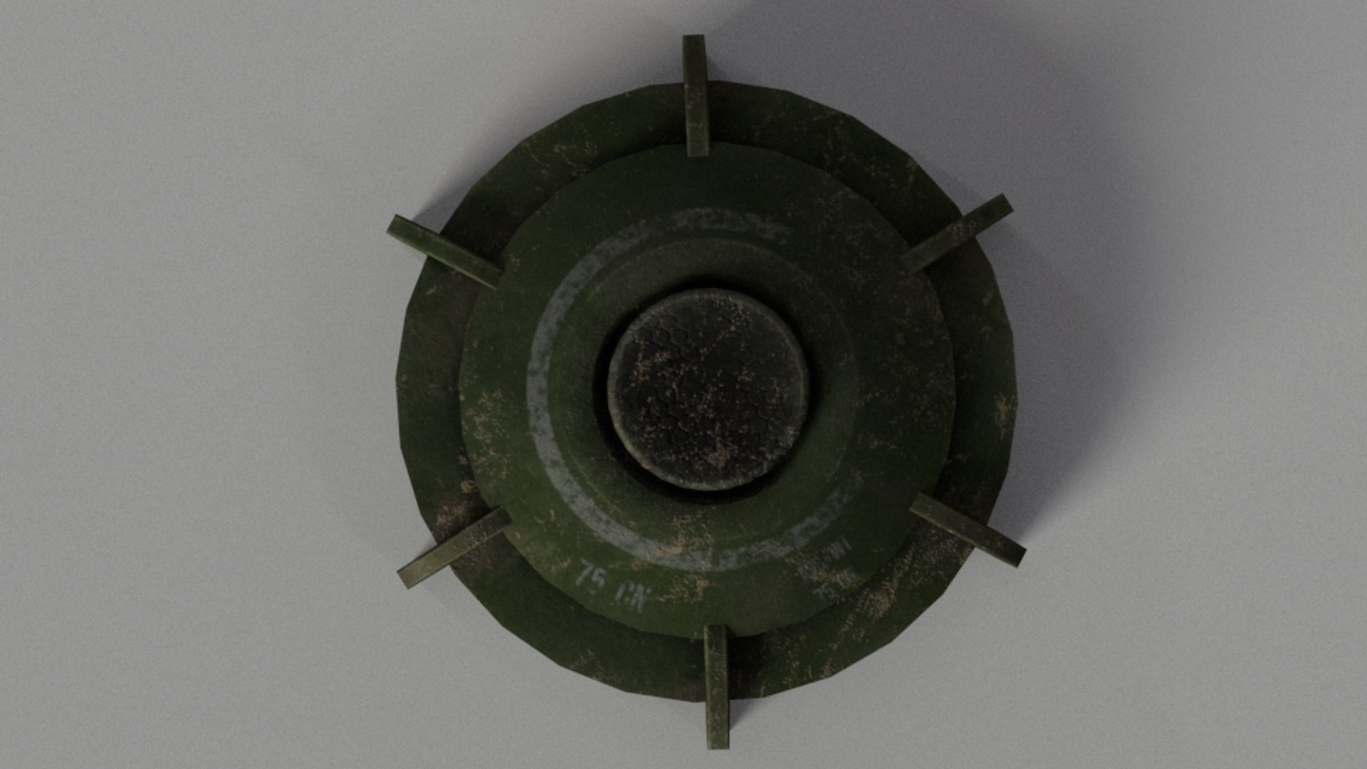 Landmine Explosive Bomb 3D - TurboSquid 1639633