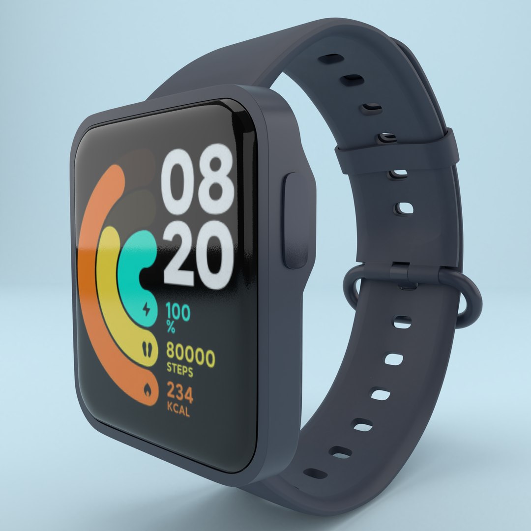 Xiaomi Mi Watch Lite Blue(1) 3D - TurboSquid 1893923