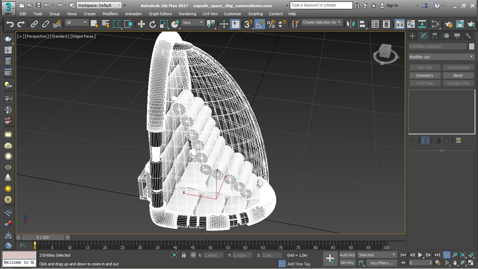 Space Ship Capsule 3D Model - TurboSquid 1429118