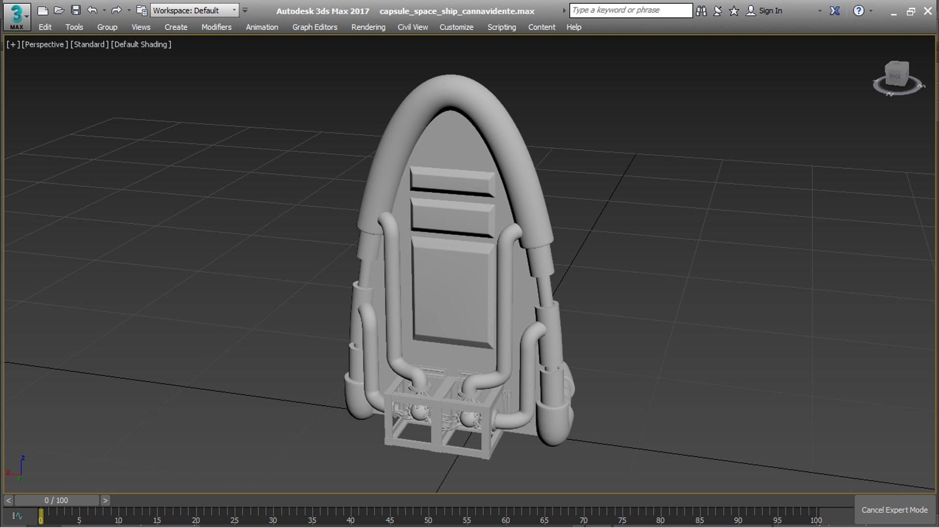Space Ship Capsule 3D Model - TurboSquid 1429118