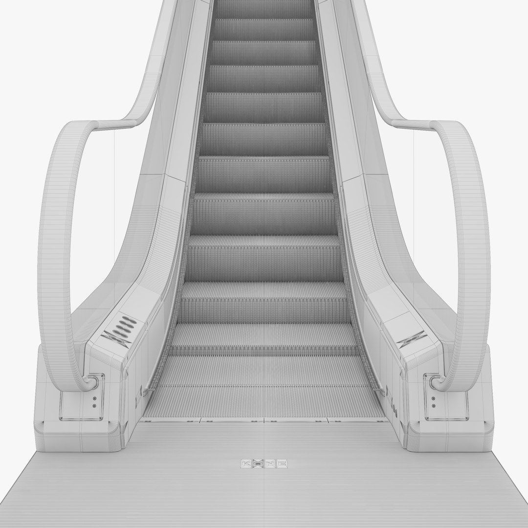 3D Escalator Kone Travelmaster - TurboSquid 1680080