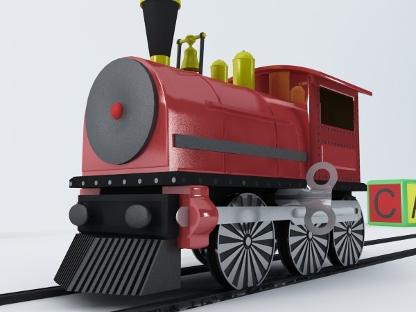 toy train 3d max