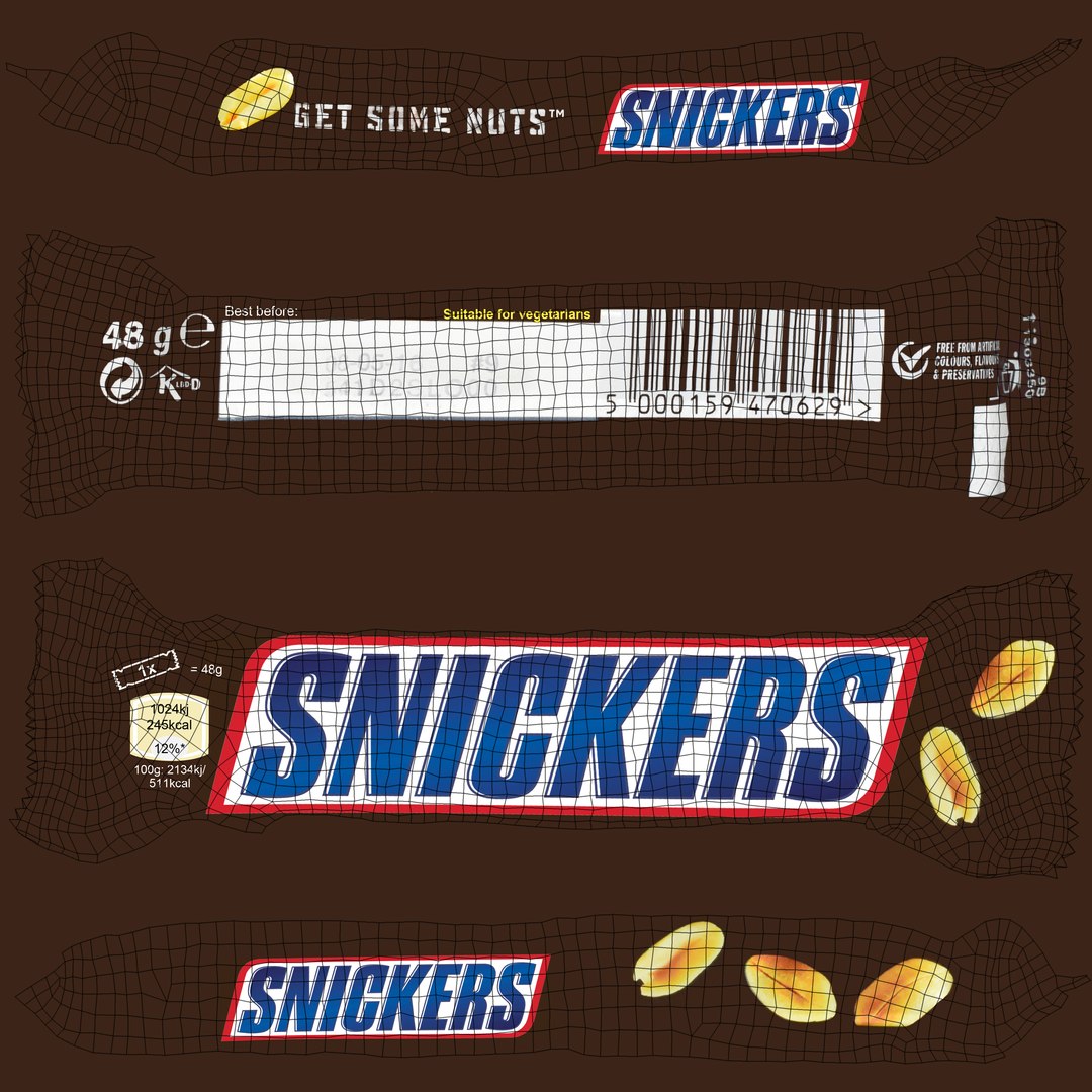 snickers bar 3d max