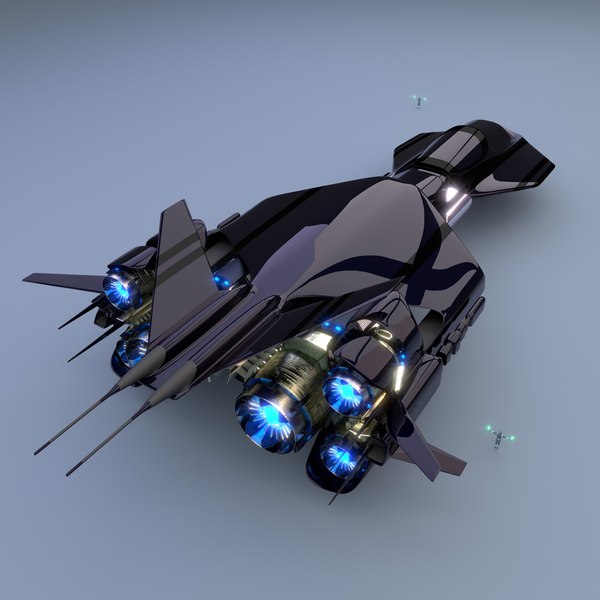 3d model spaceship planets vessel