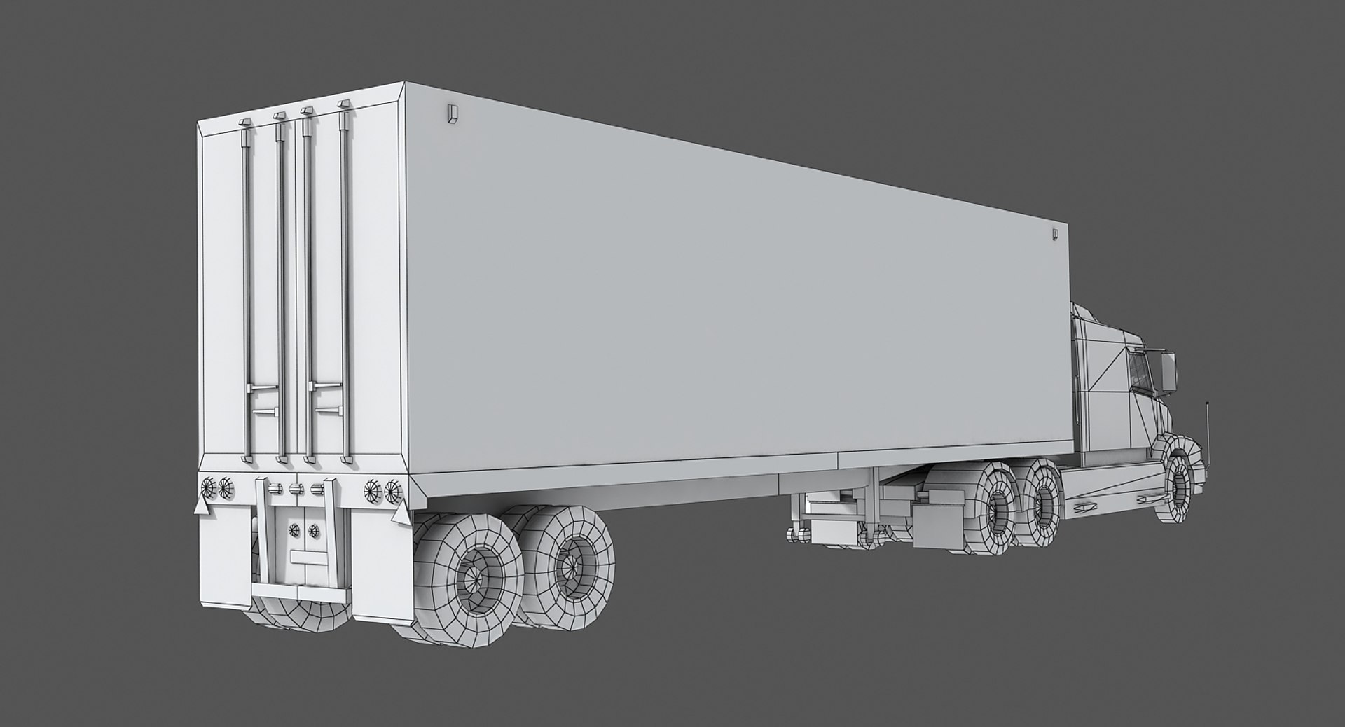 3d Container Truck