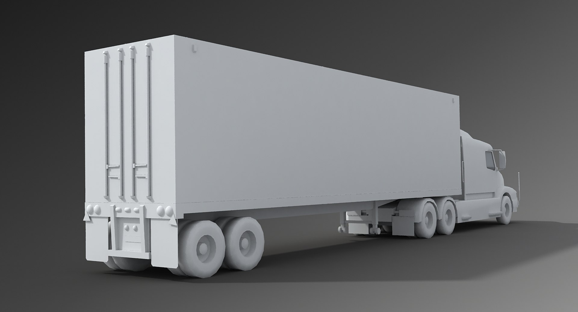 3d Container Truck